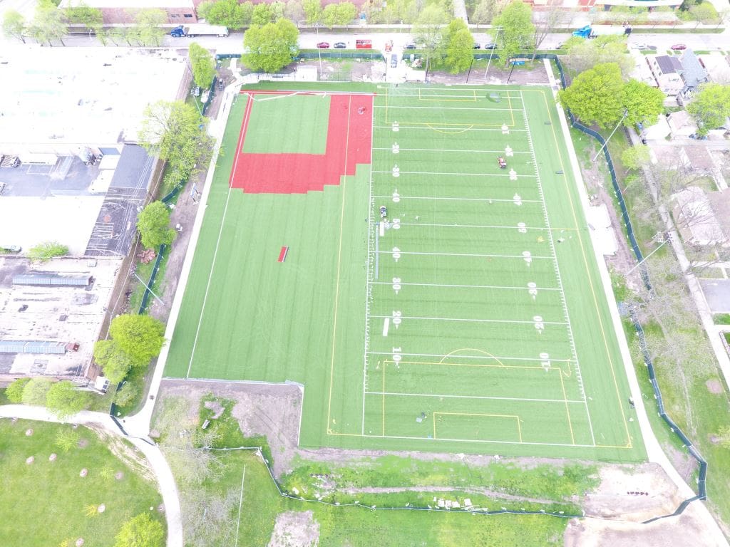 West Chatham Park – Turf Field Almost Finished - Upland Design